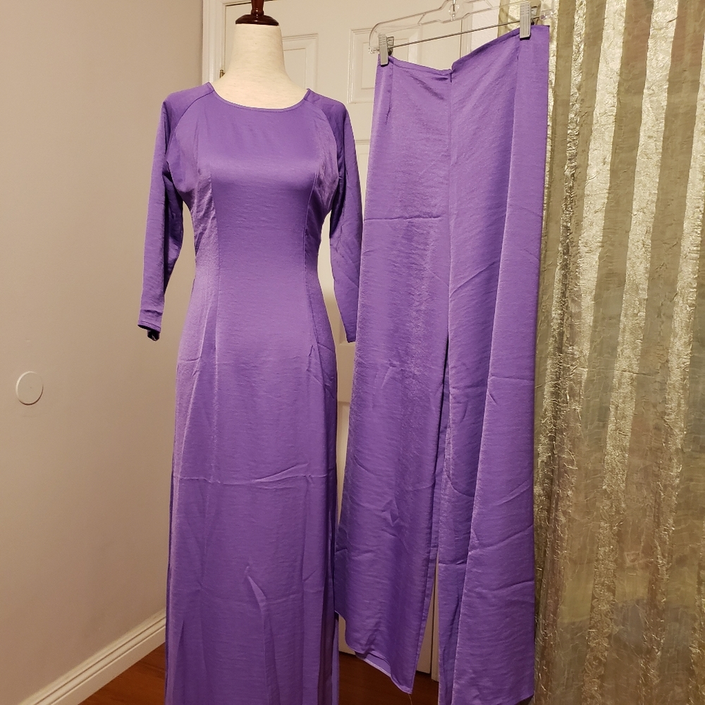 Ao Dai 2ta With Pant - Gem